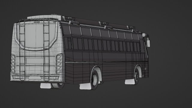 Trinethra Private bus from TamilNadu - INDIA 3D Model in Bus 3DExport
