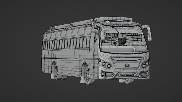Trinethra Private bus from TamilNadu - INDIA 3D Model in Bus 3DExport