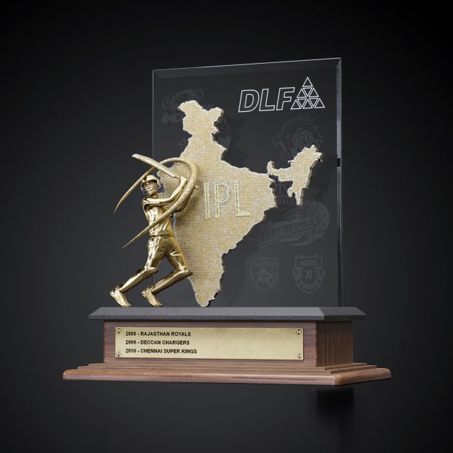 DLF IPL Trophy 2008-09-10 3D Model in Awards 3DExport