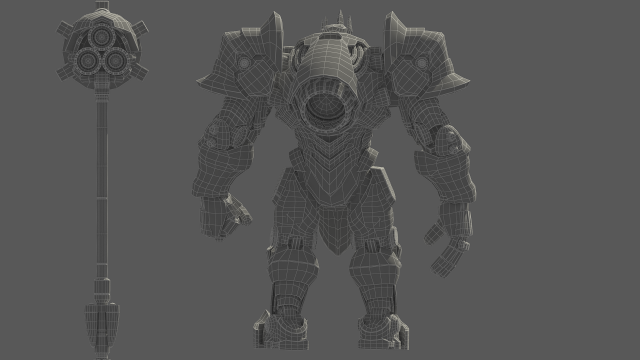 reinhardt overwatch 3D Model in Fantasy 3DExport