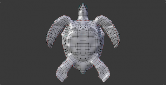 sea turtle 3D Model in Turtle 3DExport