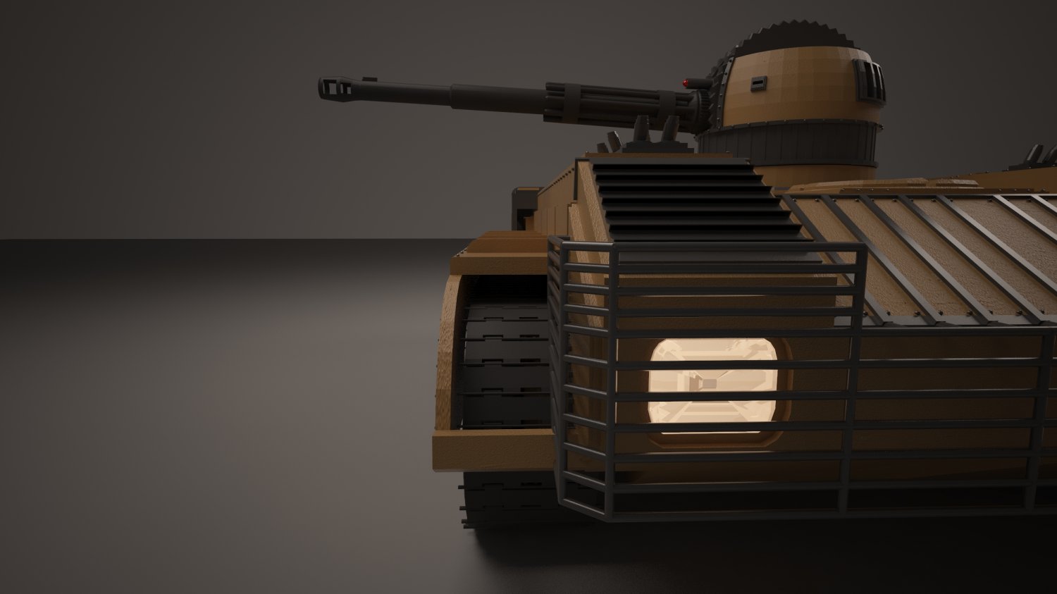 Modern Tank 3D Model in Armor 3DExport