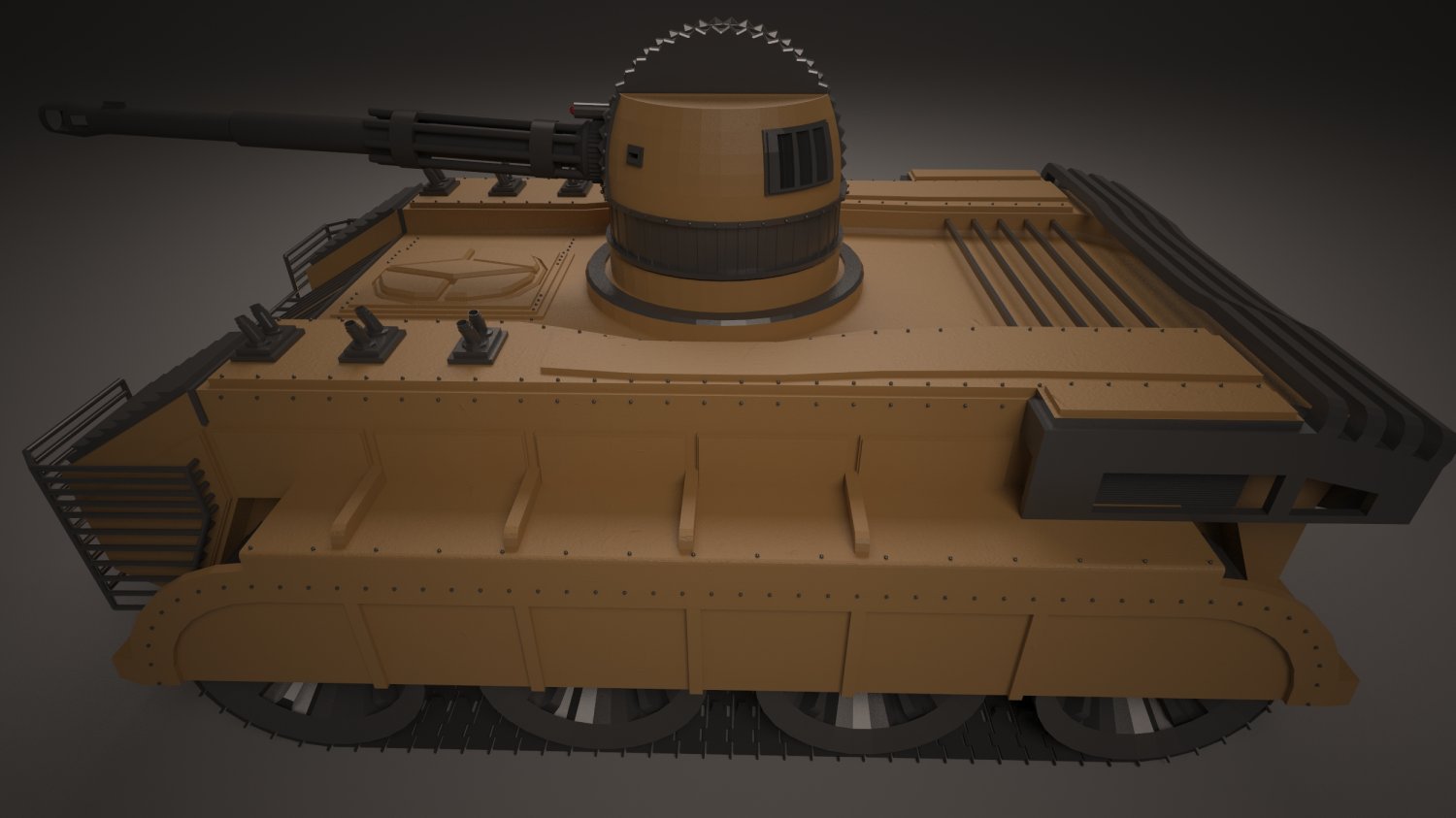 Modern Tank 3D Model in Armor 3DExport