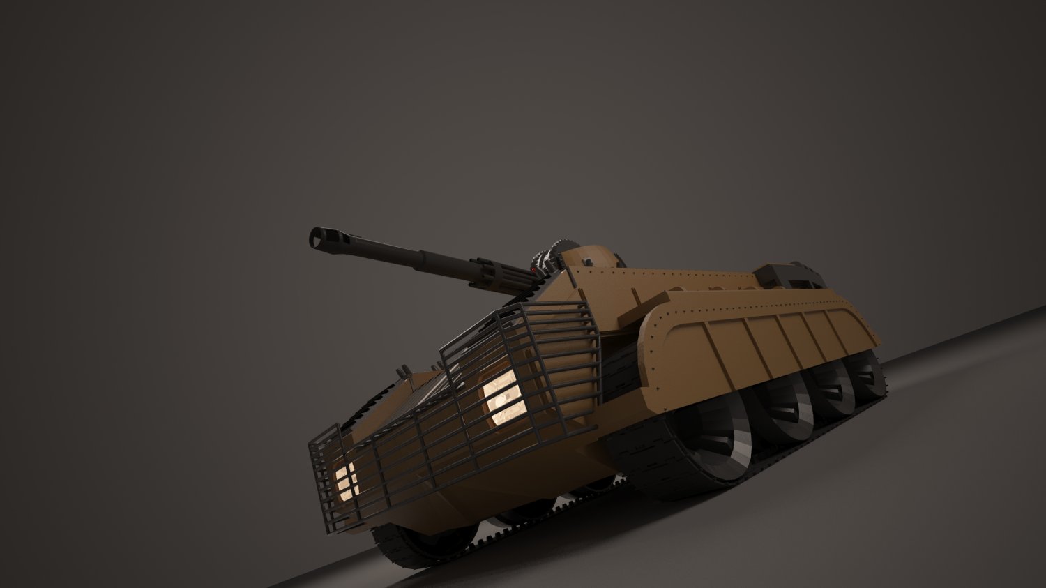 Modern Tank 3D Model in Armor 3DExport