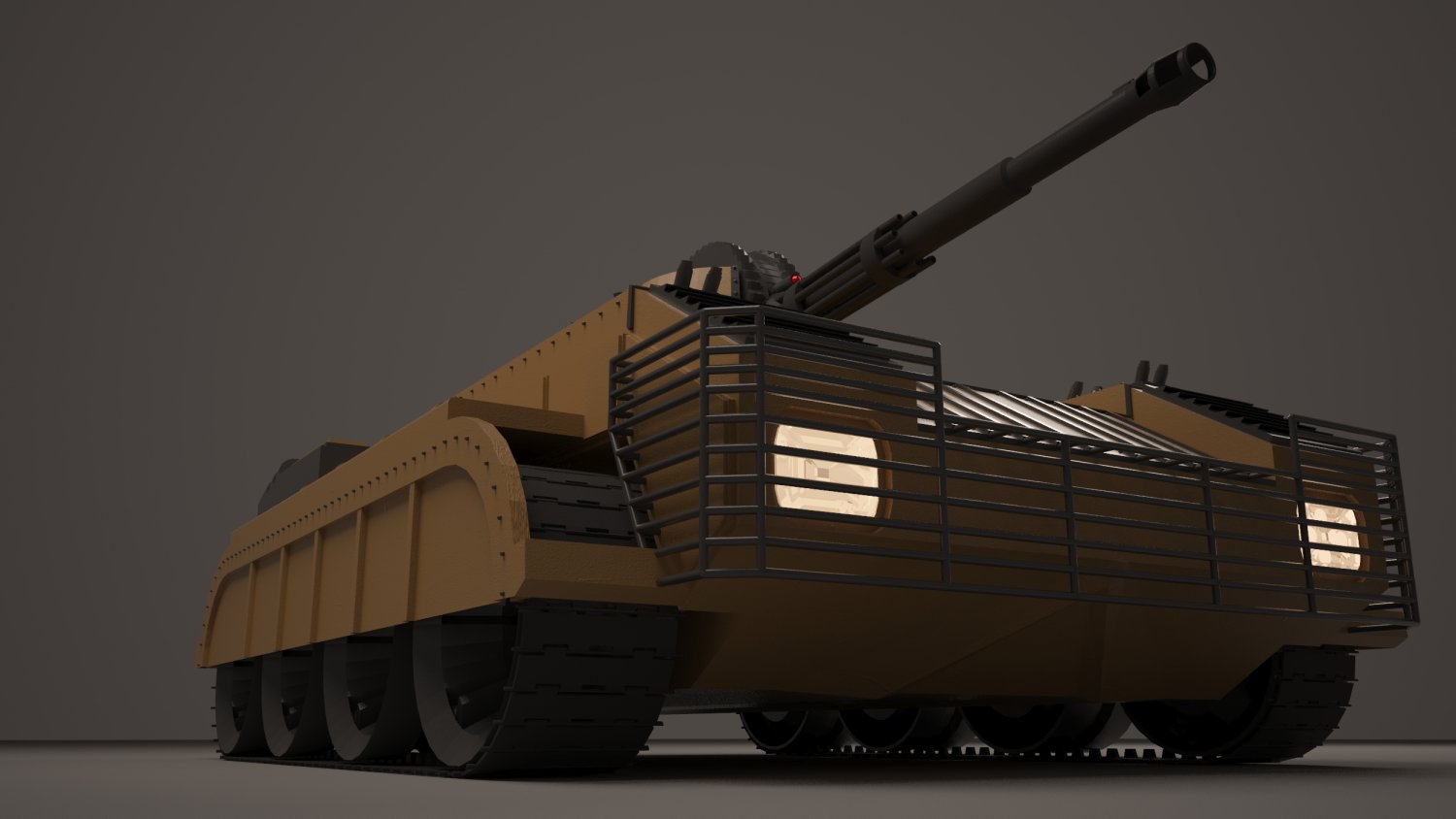 Modern Tank 3D Model in Armor 3DExport