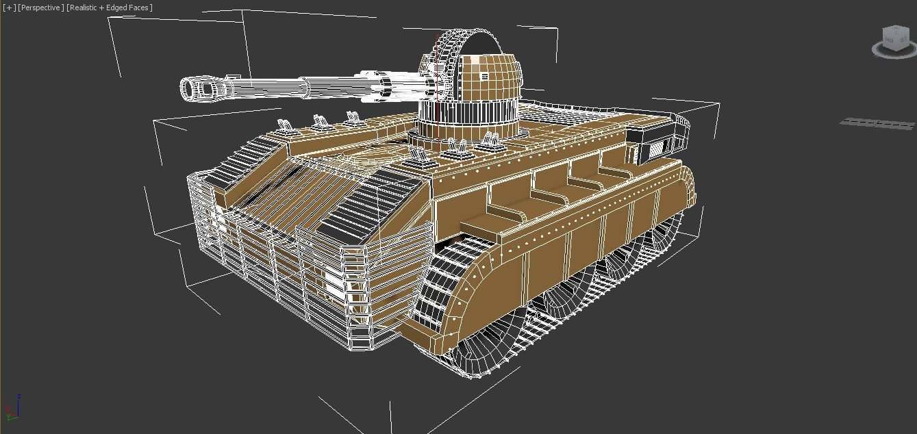 Modern Tank 3D Model in Armor 3DExport
