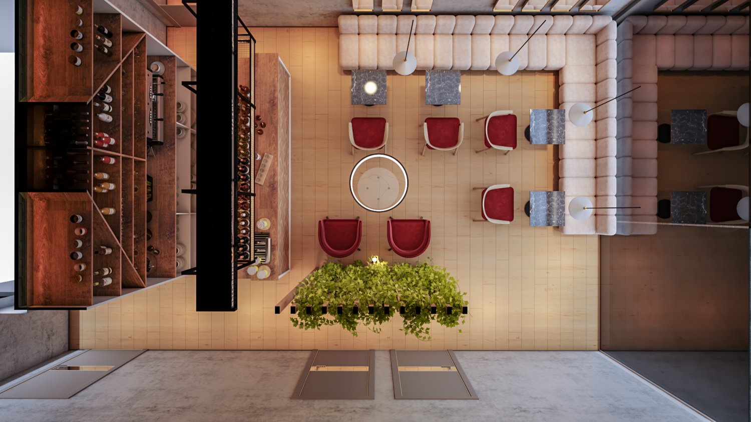 coffee area 3D Models in Bar 3DExport