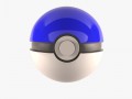 Pokemon Balls Red Yllow Blue 3D Model in Other 3DExport