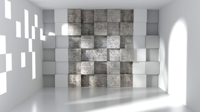 3d modular 3d feature wall panels cubes model 3D Model in Sculpture ...