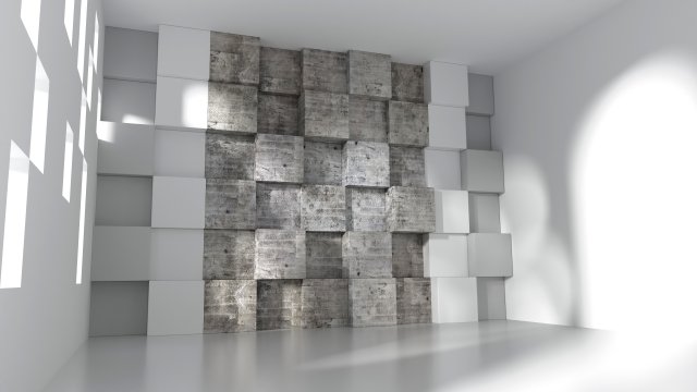 3d modular 3d feature wall panels cubes model 3D Model in Sculpture ...