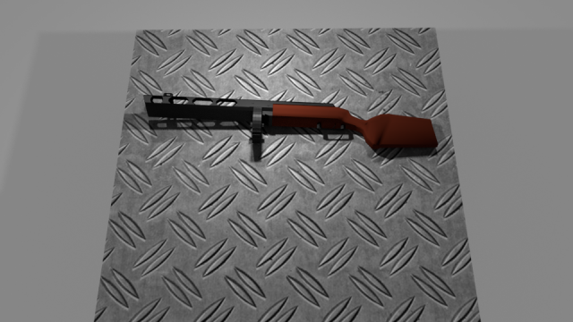 ppsh-41 submachine Free 3D Model in Submachine Guns 3DExport