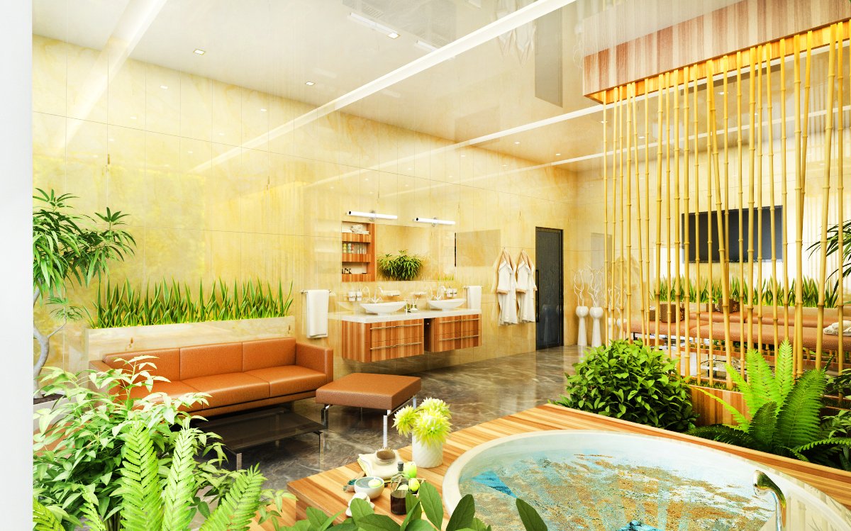 spa room 3D Model in Bathroom 3DExport