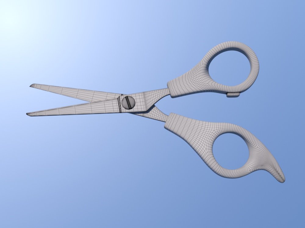 scissors Free 3D Models in Other 3DExport