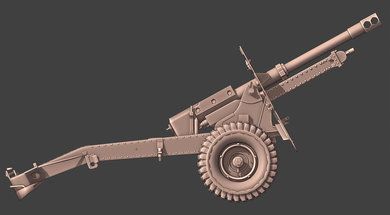 ARTILLERY 3D Model in Artillery 3DExport
