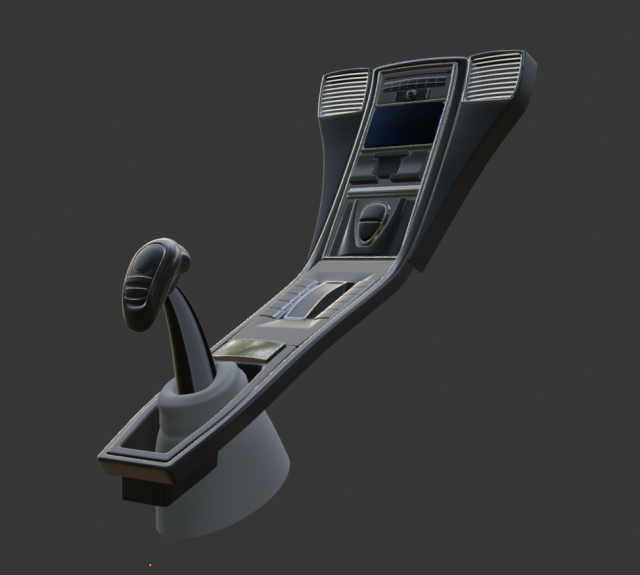 Car interior 3D Model in Cart 3DExport