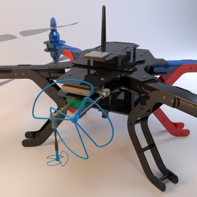 octocopter - 3dr octo-quad 3D Model in Drone / Copter 3DExport