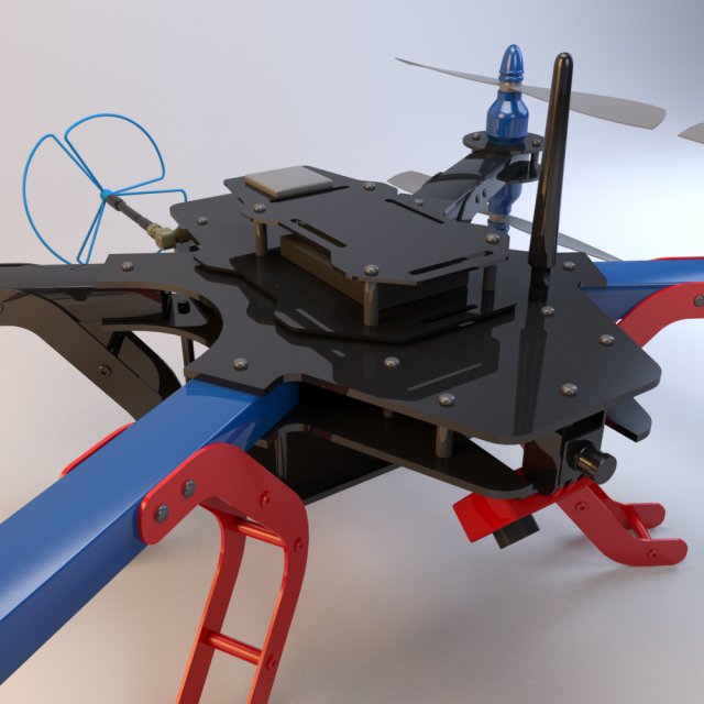 octocopter - 3dr octo-quad 3D Model in Drone / Copter 3DExport