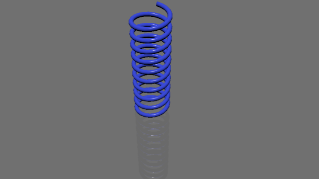 realistic coil spring 3D Model in Parts of auto 3DExport