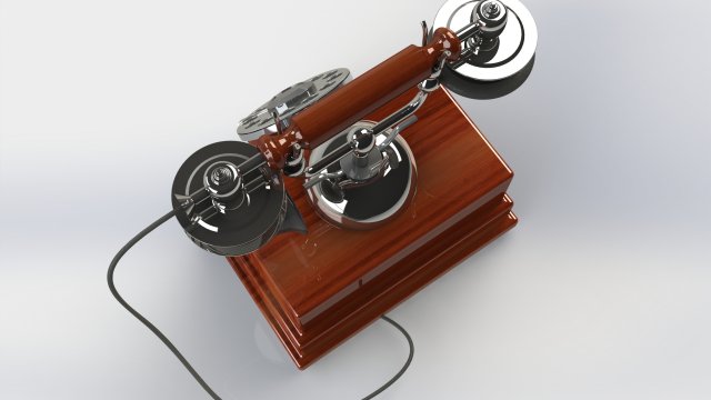 retro style phone 3D Model in Phone and Cell Phone 3DExport