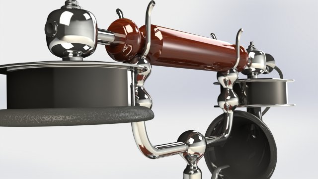 retro style phone 3D Model in Phone and Cell Phone 3DExport