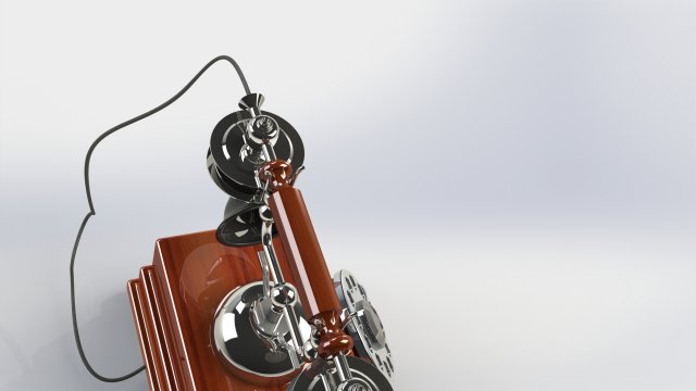 retro style phone 3D Model in Phone and Cell Phone 3DExport