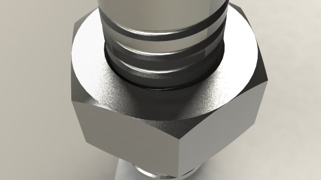 bolt and nut 3D Model in Parts 3DExport