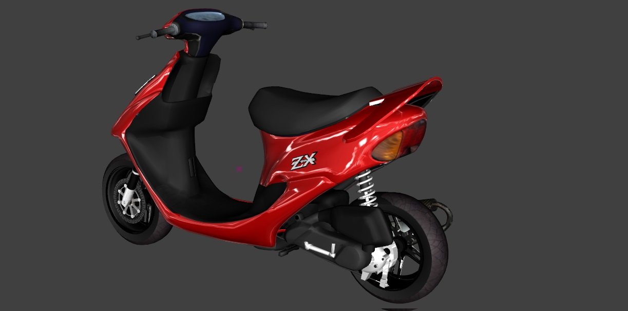 Honda Dio 35ZX 3D Model in Motorcycle 3DExport