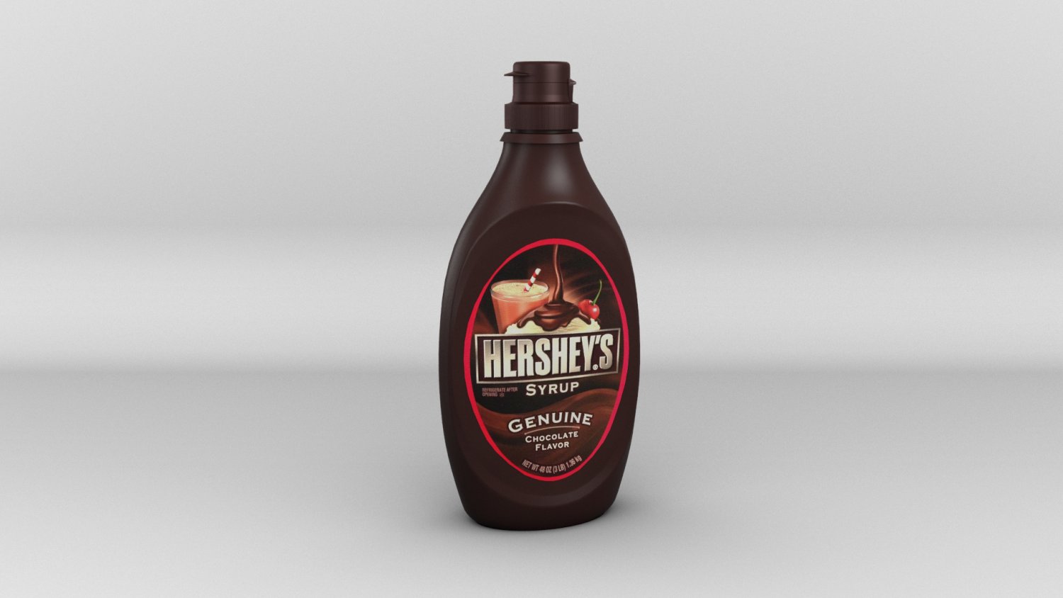 Chocolate Syrup Bottle 3D Model in Miscellaneous 3DExport