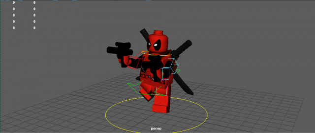 lego deadpool ready to animate 3D Model in Cartoon 3DExport