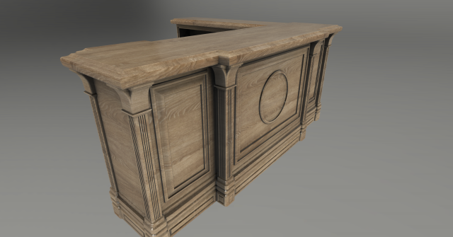reception table 3D Model in Table 3DExport