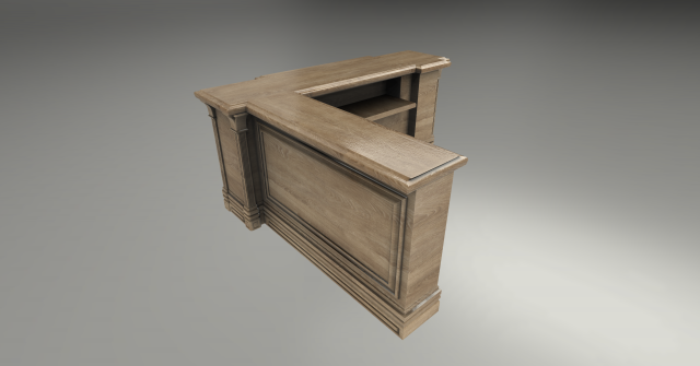 reception table 3D Model in Table 3DExport
