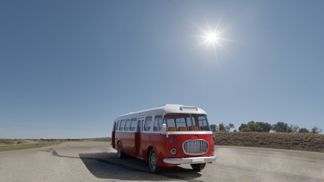 BUS - Skoda Or Jelcz 3D Model in Old Cars 3DExport