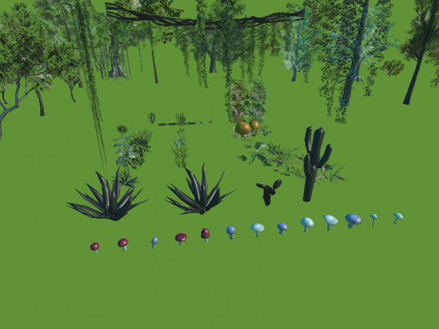 high quality trees for vr 3D Model in Tree 3DExport