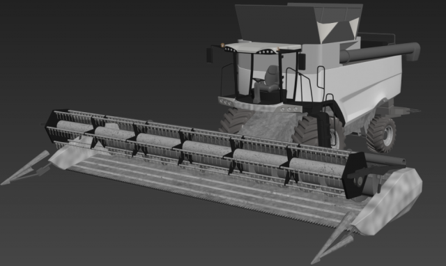 combine harvester 3D Model in Heavy Equipment 3DExport