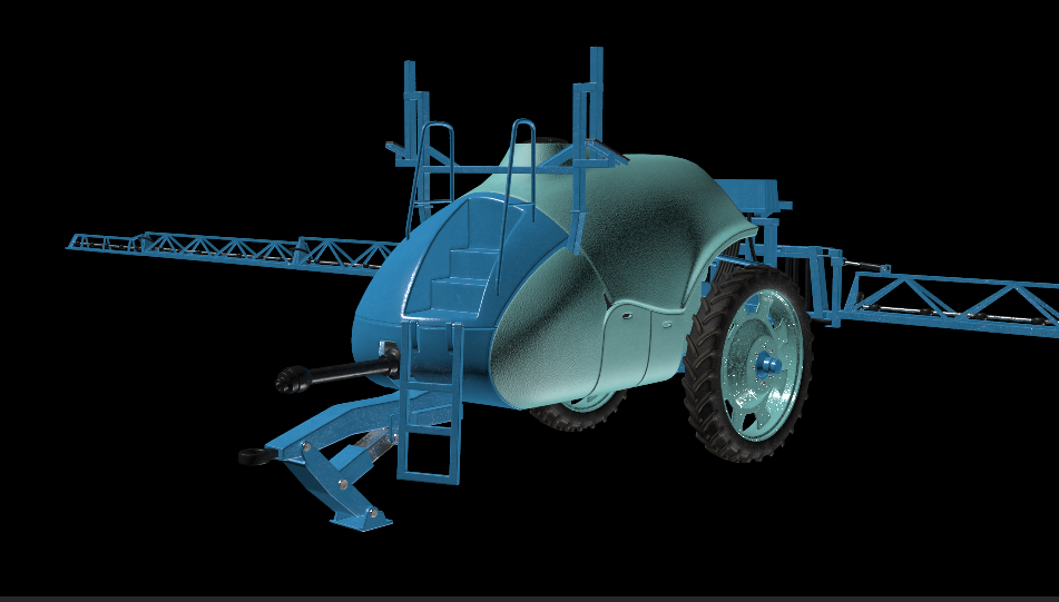 Sprayer 3D Model in Bomber 3DExport