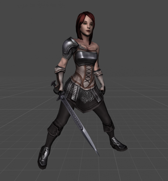 female warrior 3D Model in Woman 3DExport