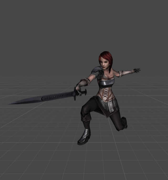 female warrior 3D Model in Woman 3DExport