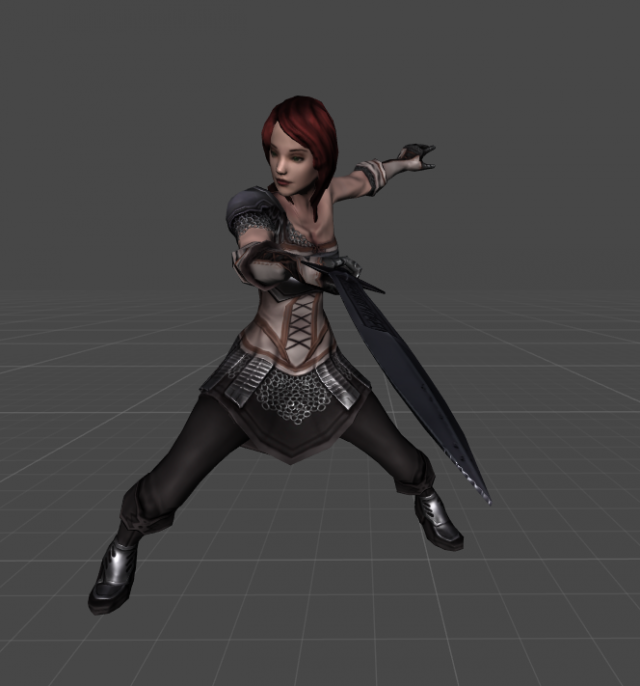 female warrior 3D Model in Woman 3DExport