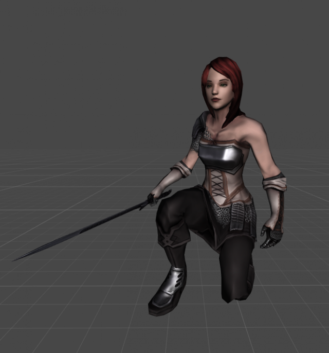 female warrior 3D Model in Woman 3DExport