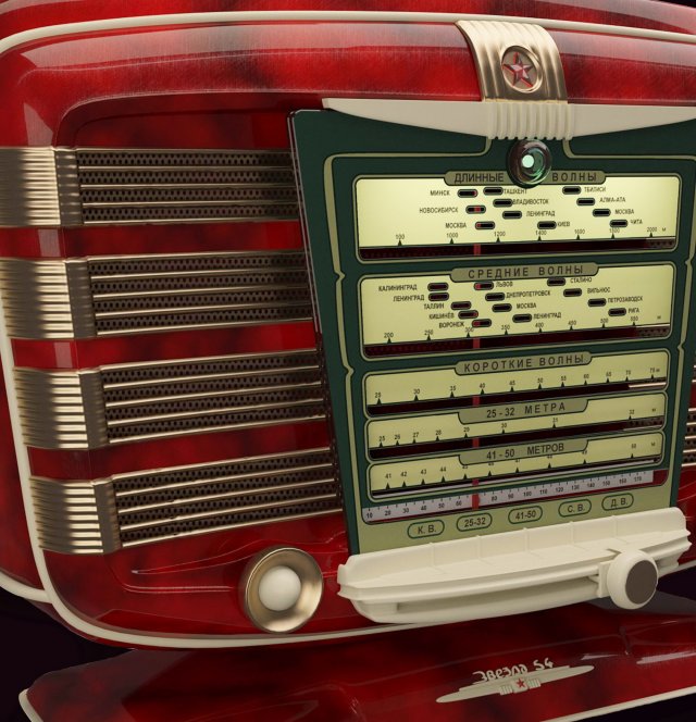 radio zvezda-54 3D Model in Other 3DExport