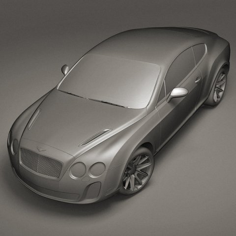 bentley continental ss 2010 3D Model in Royal Cars 3DExport