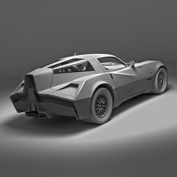 Spada Codatronca TS 2010 3D Model in Royal Cars 3DExport