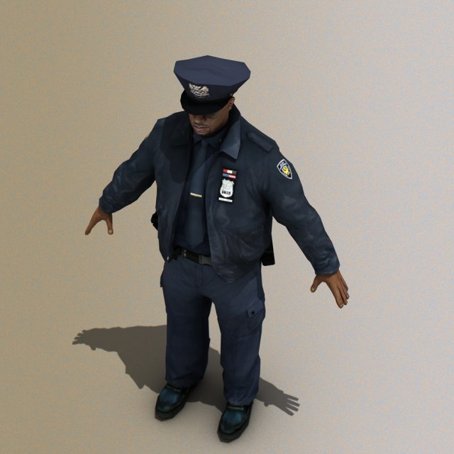 police officer 3D Model in Man 3DExport