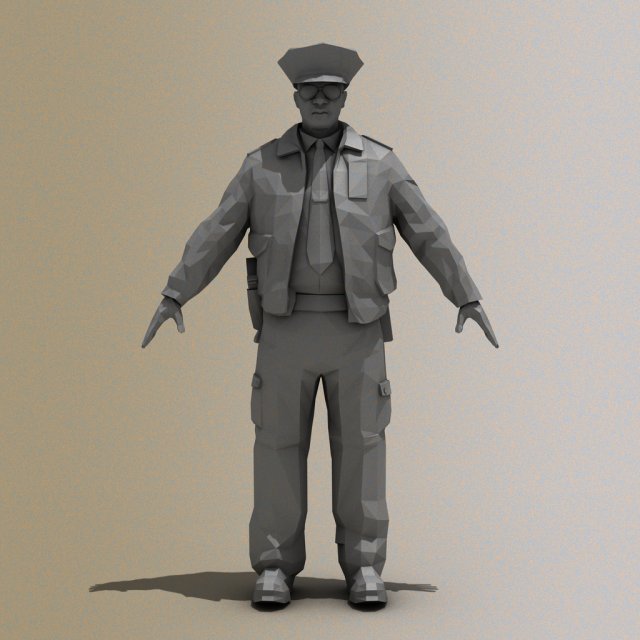 police officer 3D Model in Man 3DExport