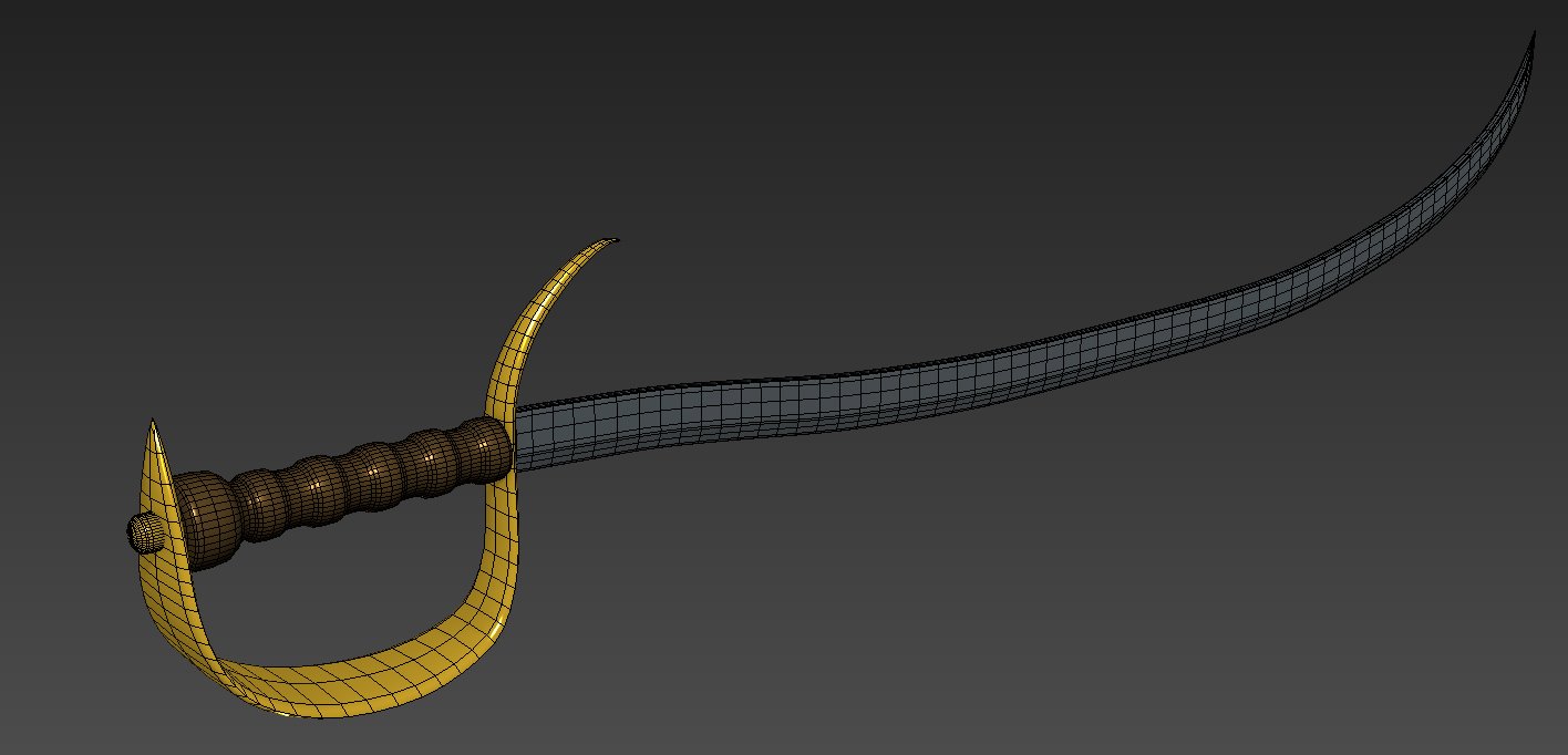 Pirate Sword 3D Model in Other 3DExport