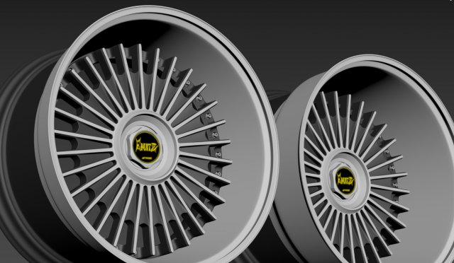 Work Emitz Wheels version 2 wheel 3D Model in Parts of auto 3DExport