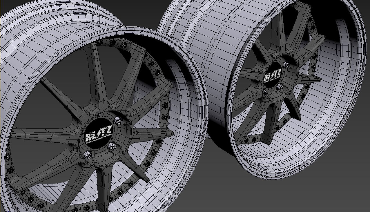 BLITZ TEHNOSPEED Z1 CUSTOM WHEELS 3D-Modell in Autoteile 3DExport