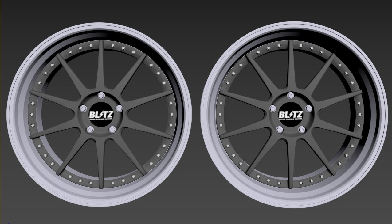 BLITZ TEHNOSPEED Z1 CUSTOM WHEELS 3D-Modell in Autoteile 3DExport
