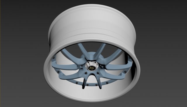 WORK VS-SS Wheel 3D Model in Parts of auto 3DExport