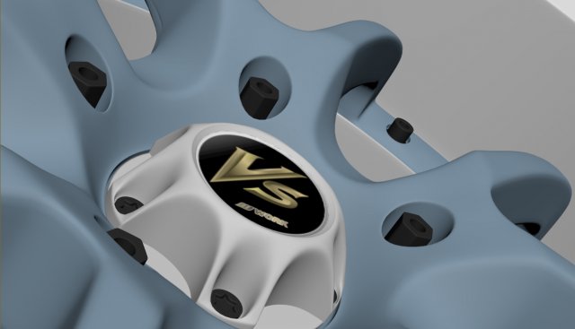 WORK VS-SS Wheel 3D Model in Parts of auto 3DExport
